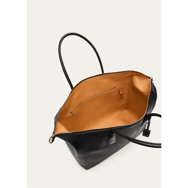 Saint Laurent North/south Doctor Bag In Grainy Leather