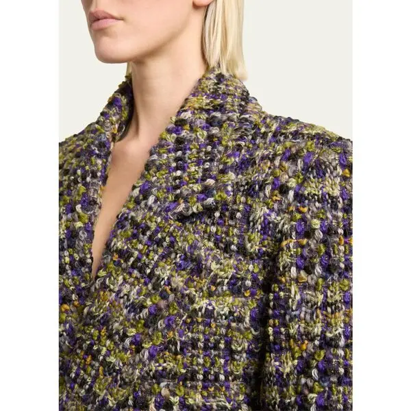 Saint Laurent Tweed Single-breasted Jacket