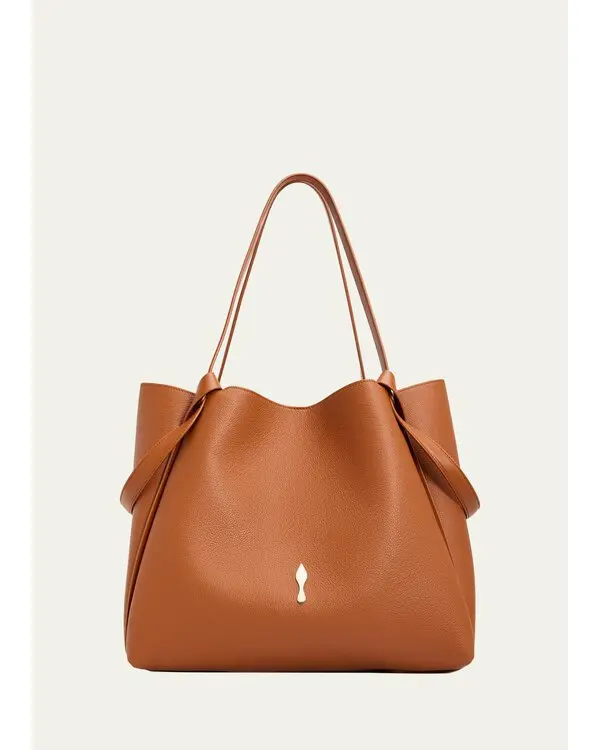 CHRISTIAN LOUBOUTIN Bettina Large Leather Tote Bag - Cuoio