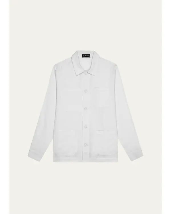 Vilebrequin Linen Patch-pocket Overshirt
