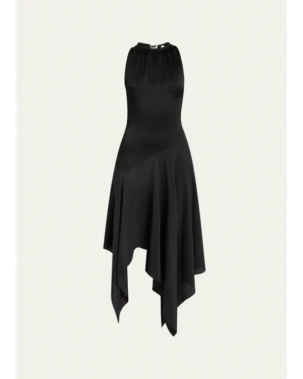 Alexander McQueen Sleeveless Flowy Handkerchief Midi Dress