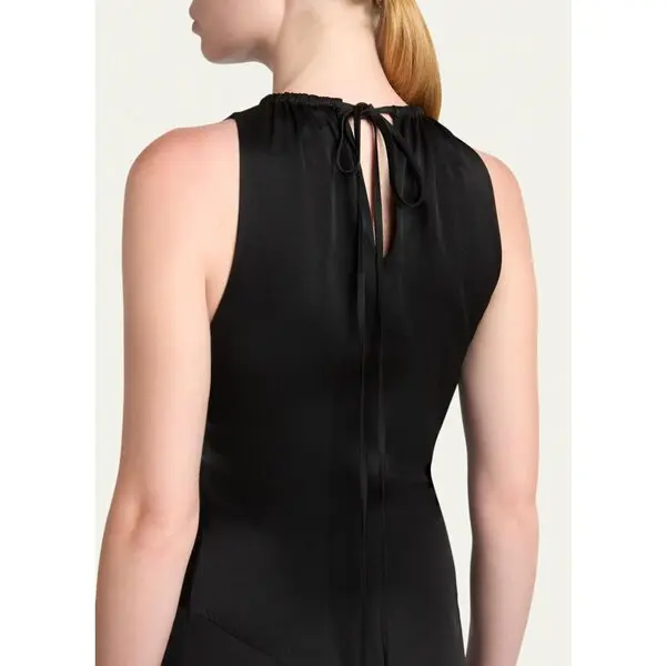 Alexander McQueen Sleeveless Flowy Handkerchief Midi Dress