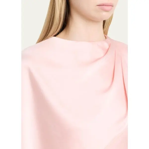 Simkhai Izel Satin Cape Dress