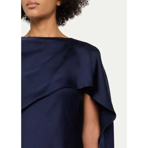 Simkhai Izel Satin Cape Dress