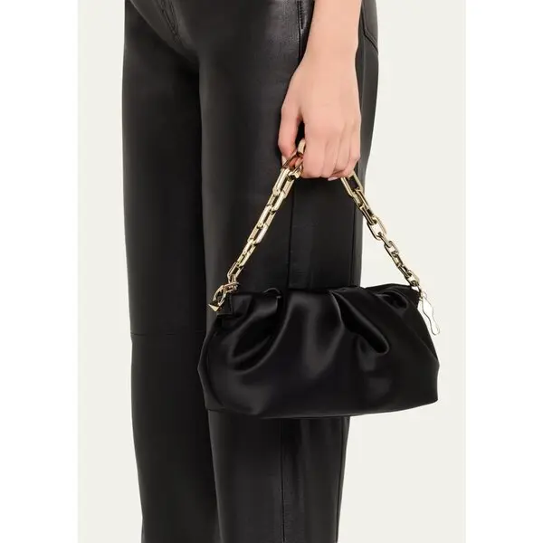 CHRISTIAN LOUBOUTIN Eva Small Leather Shoulder Bag - Black