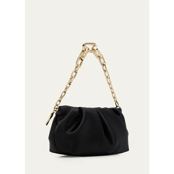 CHRISTIAN LOUBOUTIN Eva Small Leather Shoulder Bag - Black
