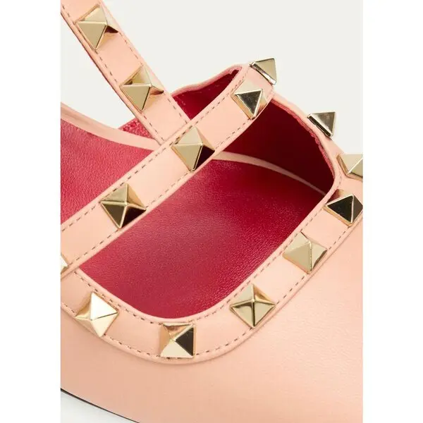 Valentino Garavani 40mm Rockstud Leather Ankle-strap Pumps - Phard