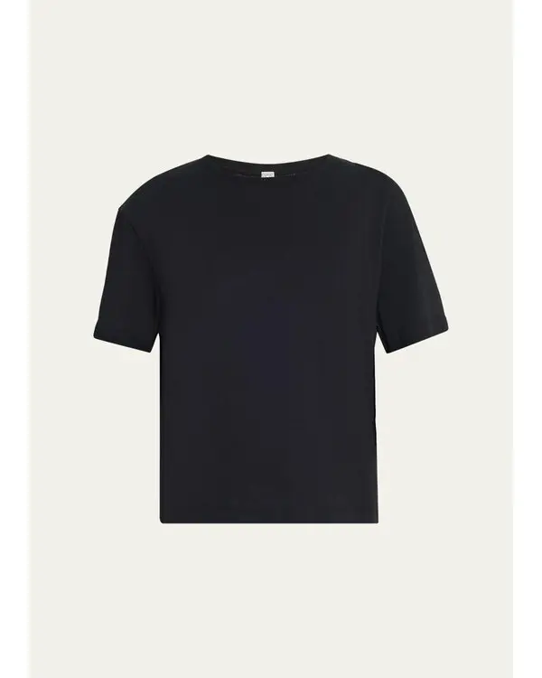 TOTEME Classic Cotton T-shirt - Black
