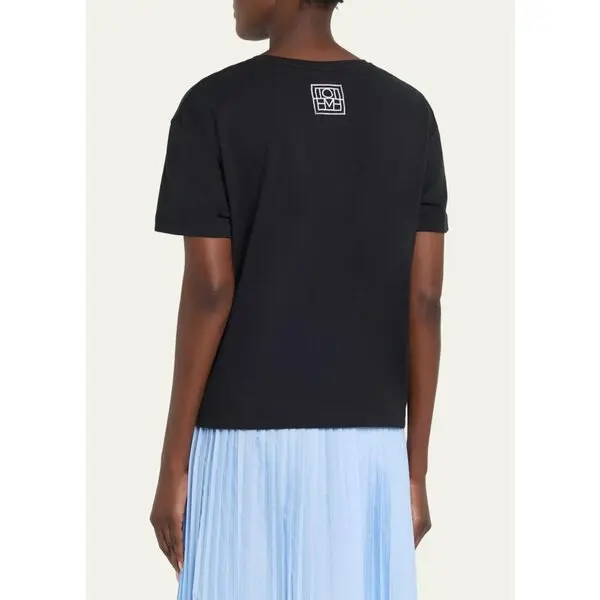TOTEME Classic Cotton T-shirt - Black