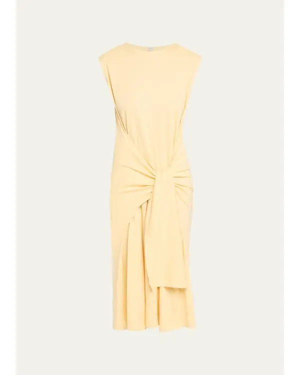 TOTEME Tie-waist Jersey Dress - Buttercup