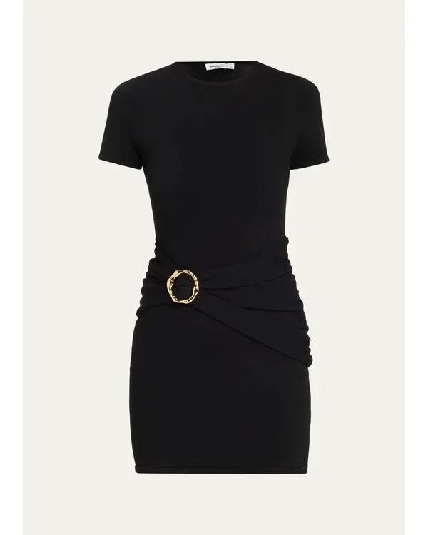 Simkhai Leni Ruched Mini Dress