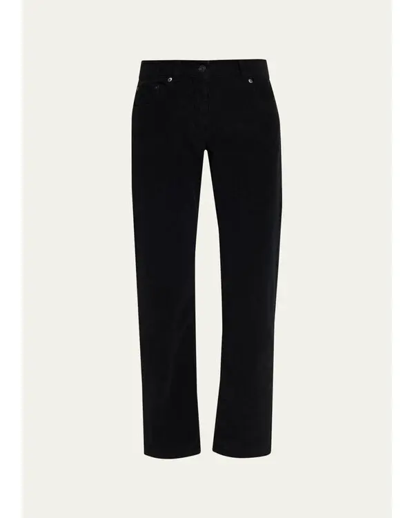 THE ROW Fima Corduroy Slim-leg Ankle Pants