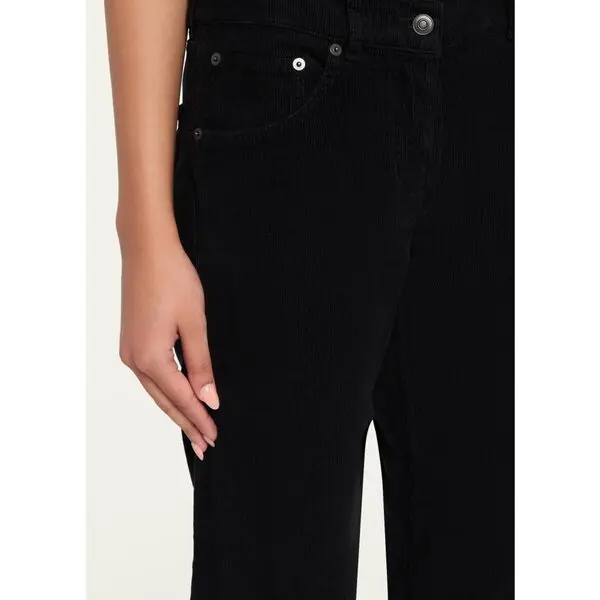 THE ROW Fima Corduroy Slim-leg Ankle Pants