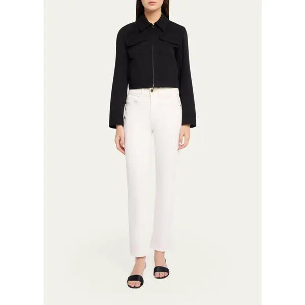 Vince Shrunken Stretch Cotton Jacket