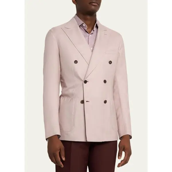 Brioni Soffio Cashmere Double-breasted Jacket