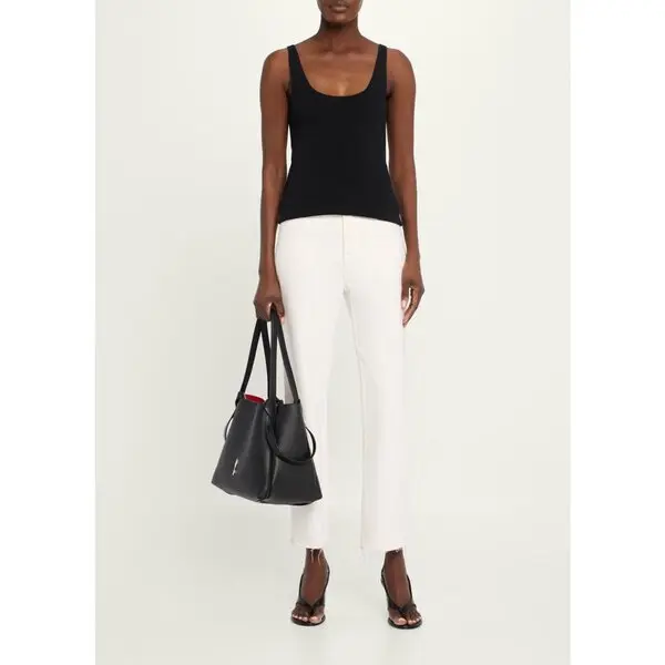 CHRISTIAN LOUBOUTIN Bettina Small Leather Tote Bag - Black