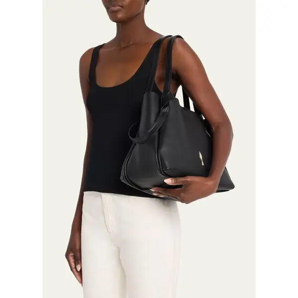 CHRISTIAN LOUBOUTIN Bettina Small Leather Tote Bag - Black