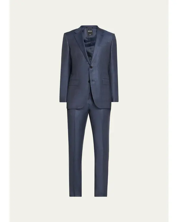 Zegna Ticweave Wool Single-breasted Sport Coat