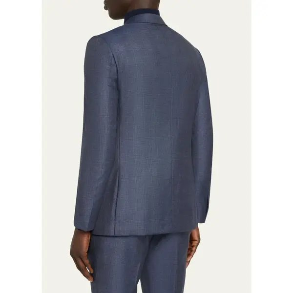 Zegna Ticweave Wool Single-breasted Sport Coat