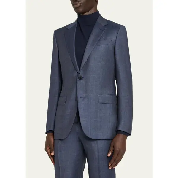 Zegna Ticweave Wool Single-breasted Sport Coat