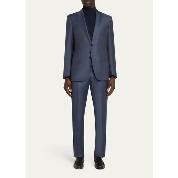 Zegna Ticweave Wool Single-breasted Sport Coat