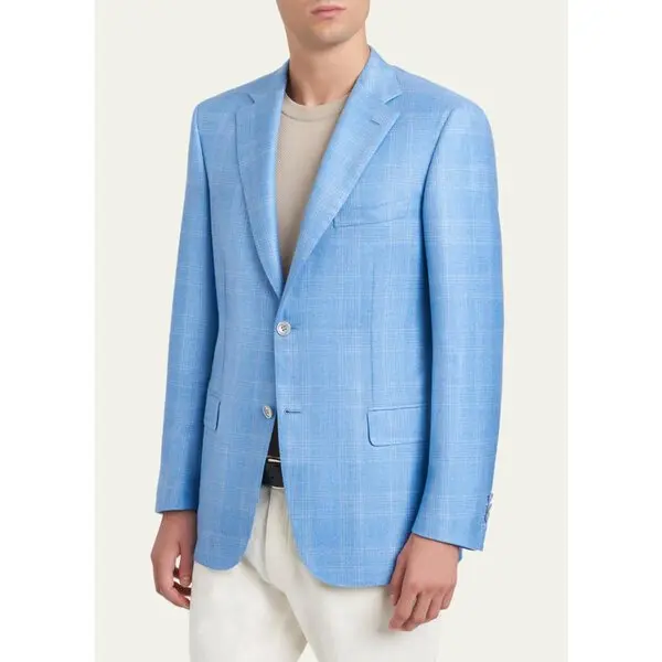 Brioni Cashmere Plaid Jacket