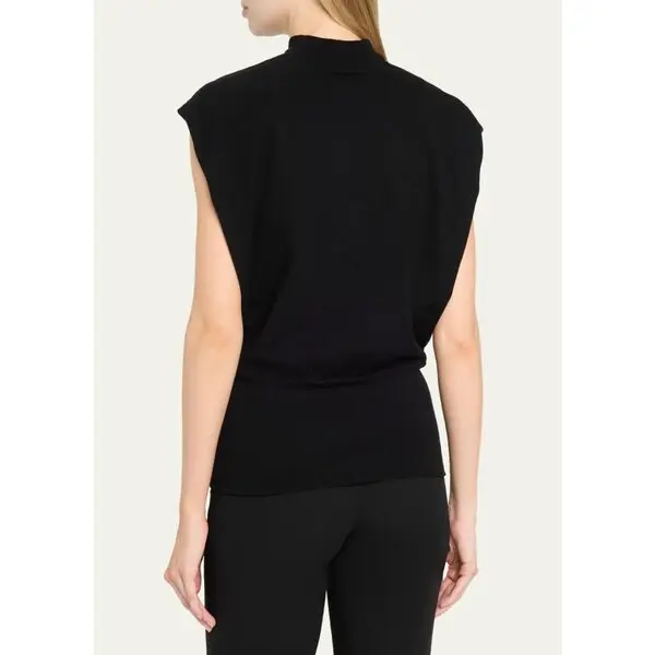 Simkhai Juli Draped High-neck Top