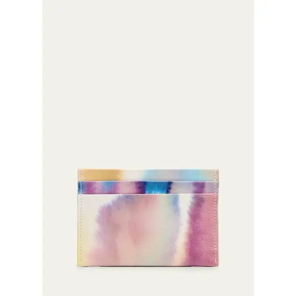 CHRISTIAN LOUBOUTIN Bettina Card Holder In Tie Dye Leather