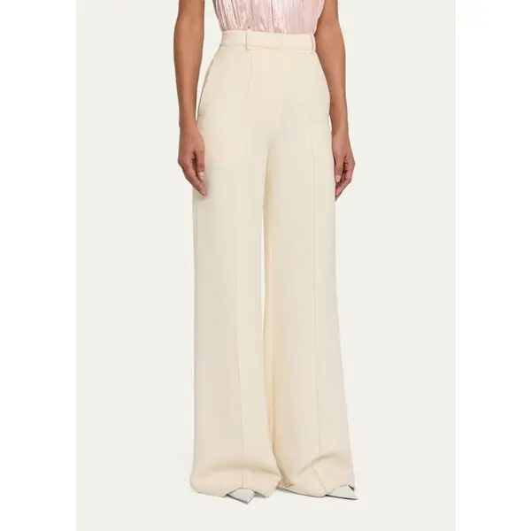 Adam Lippes High-rise Cuffed Wide-leg Trousers