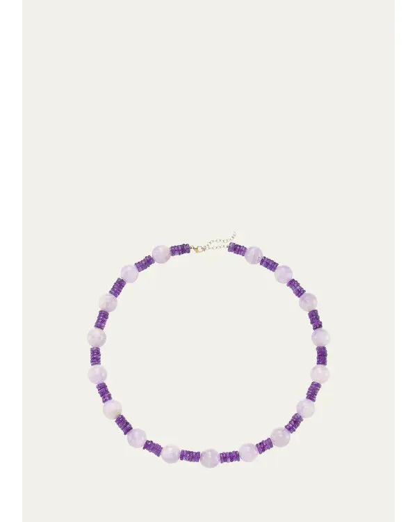 Jia Jia 14k Atlas Amethyst Necklace - Silver
