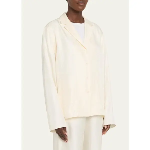 TOTEME Monogram Silk Pj Top