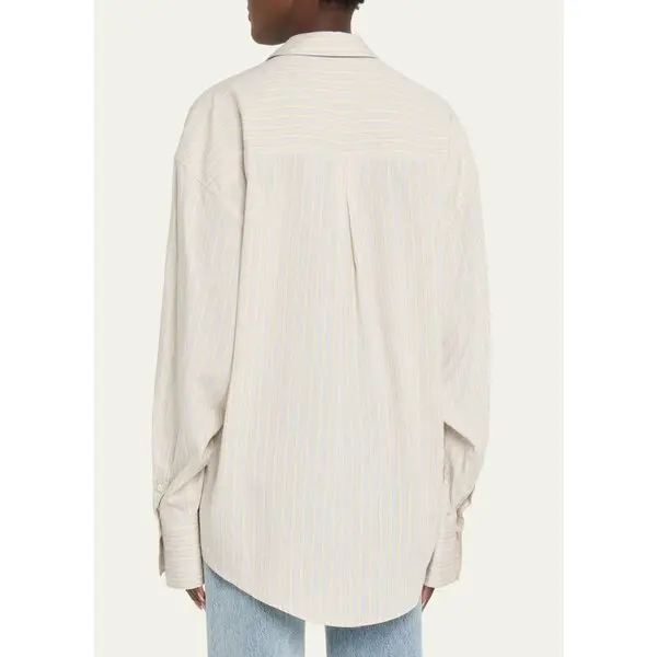 TOTEME Striped Oversized Button-down Shirt