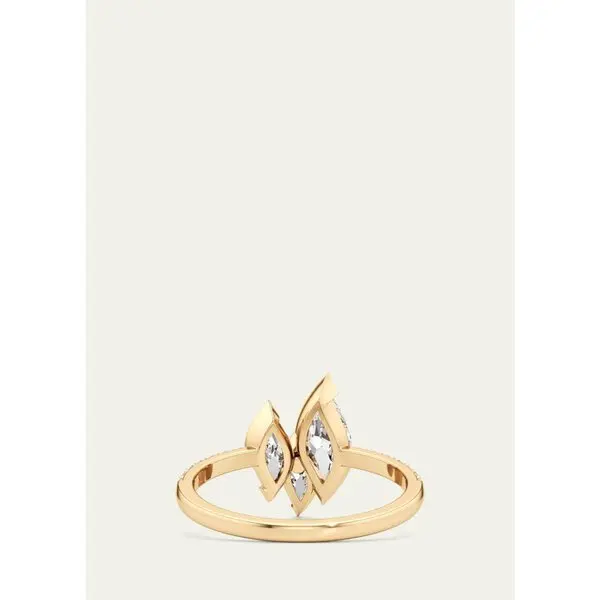 UNSAID Flame Lab-grown Diamond Pave Ring, Size