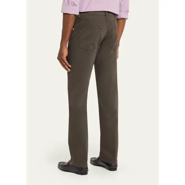 Kiton Cotton And Cashmere Stretch Slim Straight Five-pocket Pants
