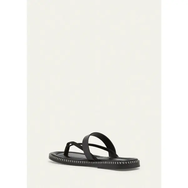 Dries Van Noten Thong Leather Sandals - Black