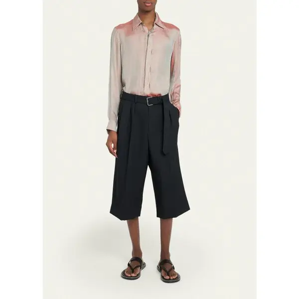 Dries Van Noten Thong Leather Sandals - Black