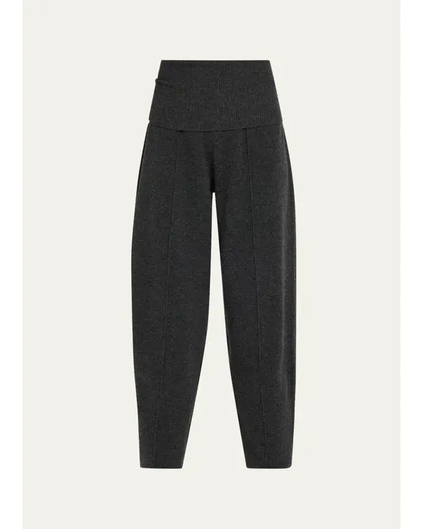 Zimmermann Valiant Knit Barrel-leg Pants