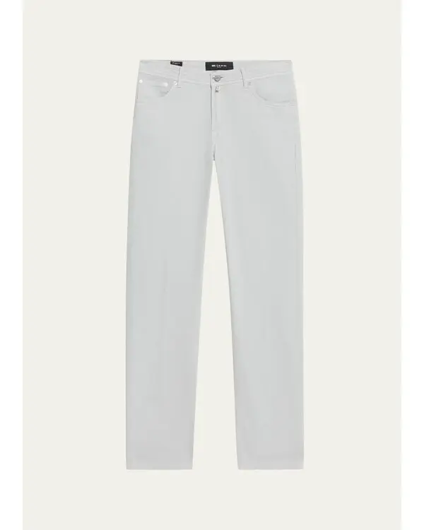 Kiton Cotton And Cashmere Stretch 5-pocket Pants