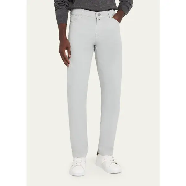 Kiton Cotton And Cashmere Stretch 5-pocket Pants