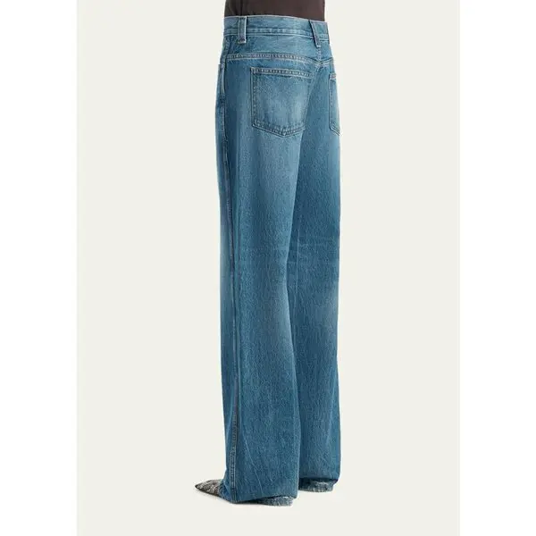 Khaite Bonnie Low-rise Straight-leg Jeans
