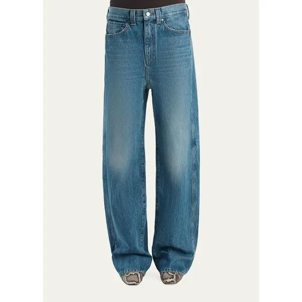 Khaite Bonnie Low-rise Straight-leg Jeans