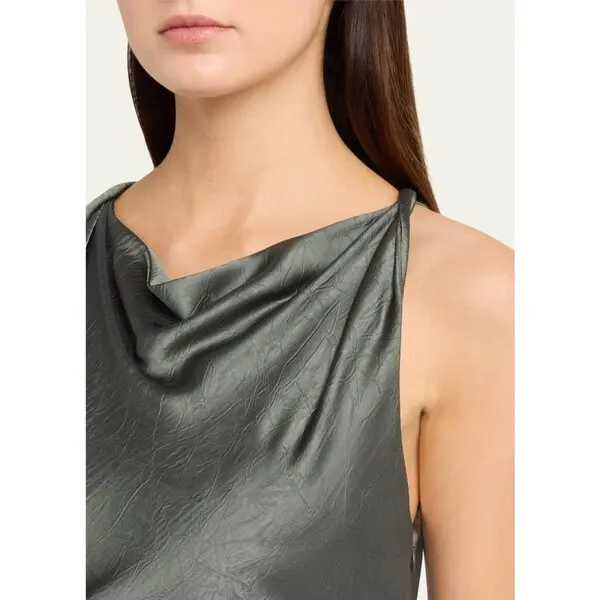 Vince Twist Satin Maxi Dress