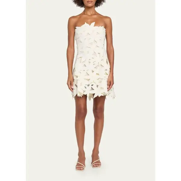 Simkhai Miri Floral Embroidered Mini Dress