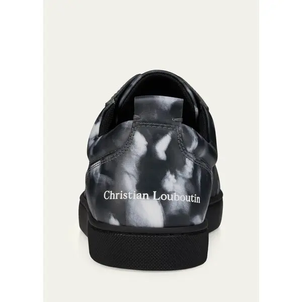 CHRISTIAN LOUBOUTIN Louis Jr Canopee Leather Low-top Sneakers