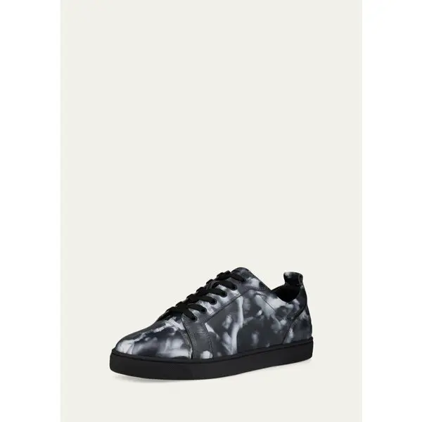 CHRISTIAN LOUBOUTIN Louis Jr Canopee Leather Low-top Sneakers