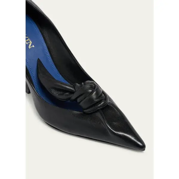 LANVIN 100mm Leather Bow Pumps