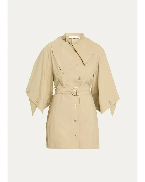Zimmermann Valiant Utility Cotton Belted Mini Dress