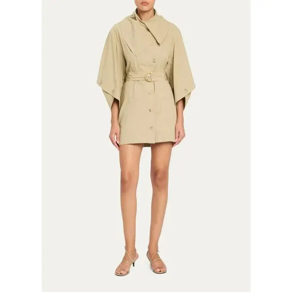Zimmermann Valiant Utility Cotton Belted Mini Dress