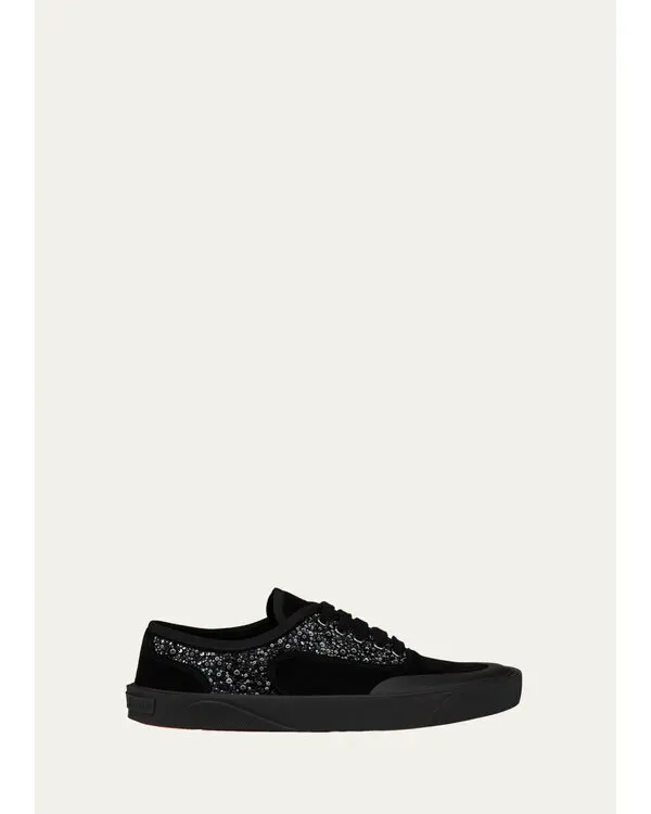 CHRISTIAN LOUBOUTIN Tactical Skate Red Sole Low-top Sneakers - Black