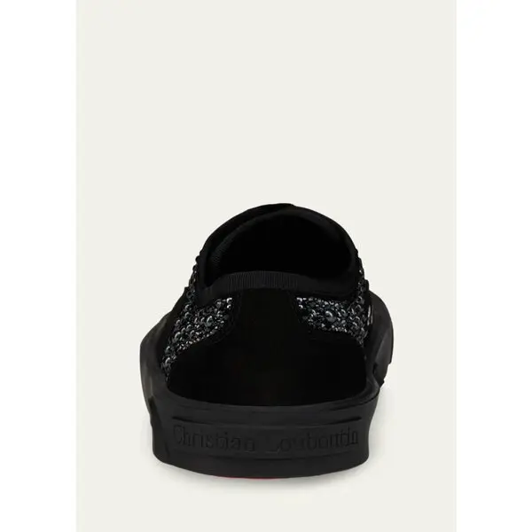 CHRISTIAN LOUBOUTIN Tactical Skate Red Sole Low-top Sneakers - Black